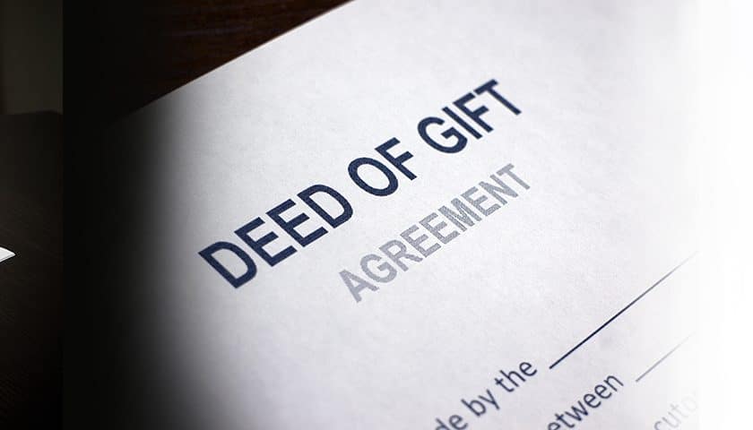 WHETHER A GIFT OF AN IMMOVABLE PROPERTY RESERVING A LIFE INTEREST ...